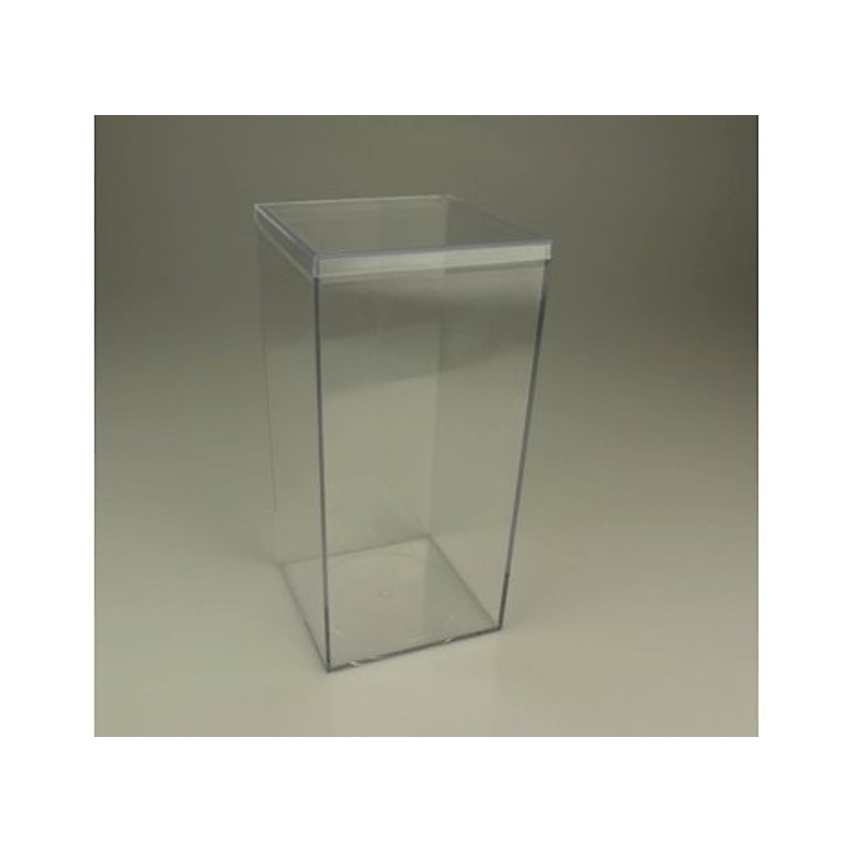 Clear Rigid Plastic Case (4"L X 4"W X 8"H) - 4 Cases Per Pack