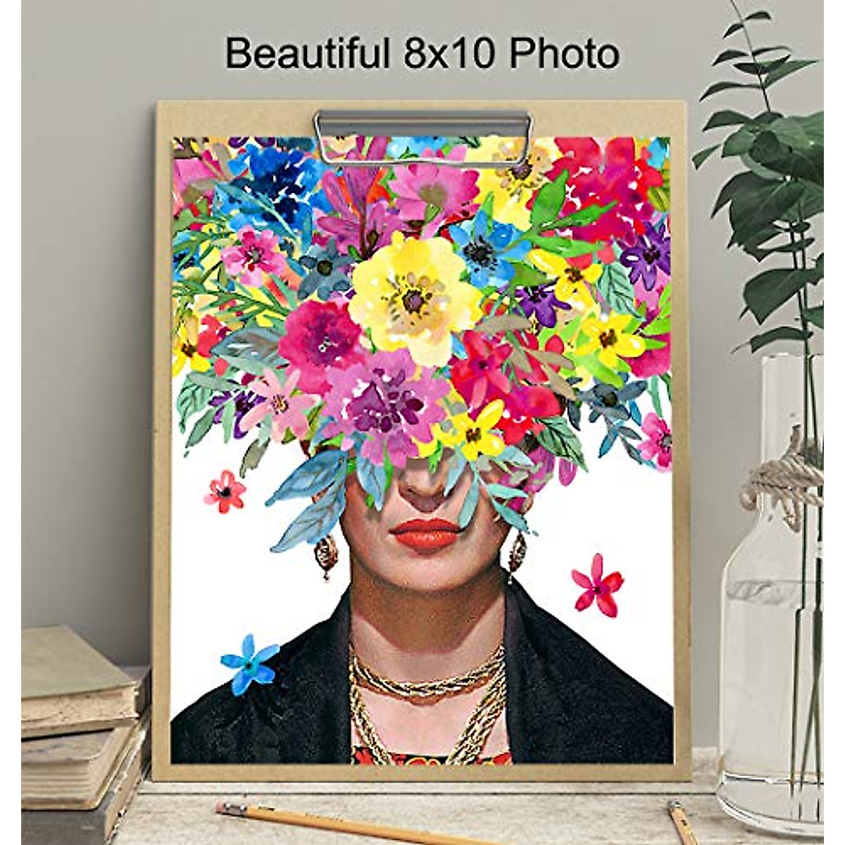 Art - Poster - Wall Decor - Boho Gift for Women, Artists - Mexican Wall Decor Decoracion Arte - Photo Print, Home Decoration for Bathroom, Living Room, Bedroom - 8x10 Unframed Print