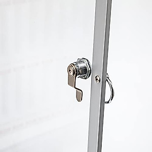 Weglae 36 Phones Capacity Storage Cabinet,Clear Cell Phone Locker Box,Wall-Mounted Cell Phones Storage Cabinet Pocket with Lock for Office Classroom