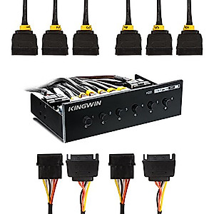 Kingwin Hard Drive Power Switch Module for 2.5 inch/3.5 inch SATA HDD/SSD. Optimized for SSD, Power On or Off HDDs as Wish, Controls up to Six HDDs, and Provide Longevity to Your Hard Drives