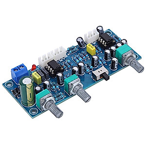 Garosa Preamp Board Digital Tuning Preamp Tone Board 2.1 Channel Subwoofer PreAmp Low Pass Filter Preamp Audio Processor Preamplifier Circuit Board