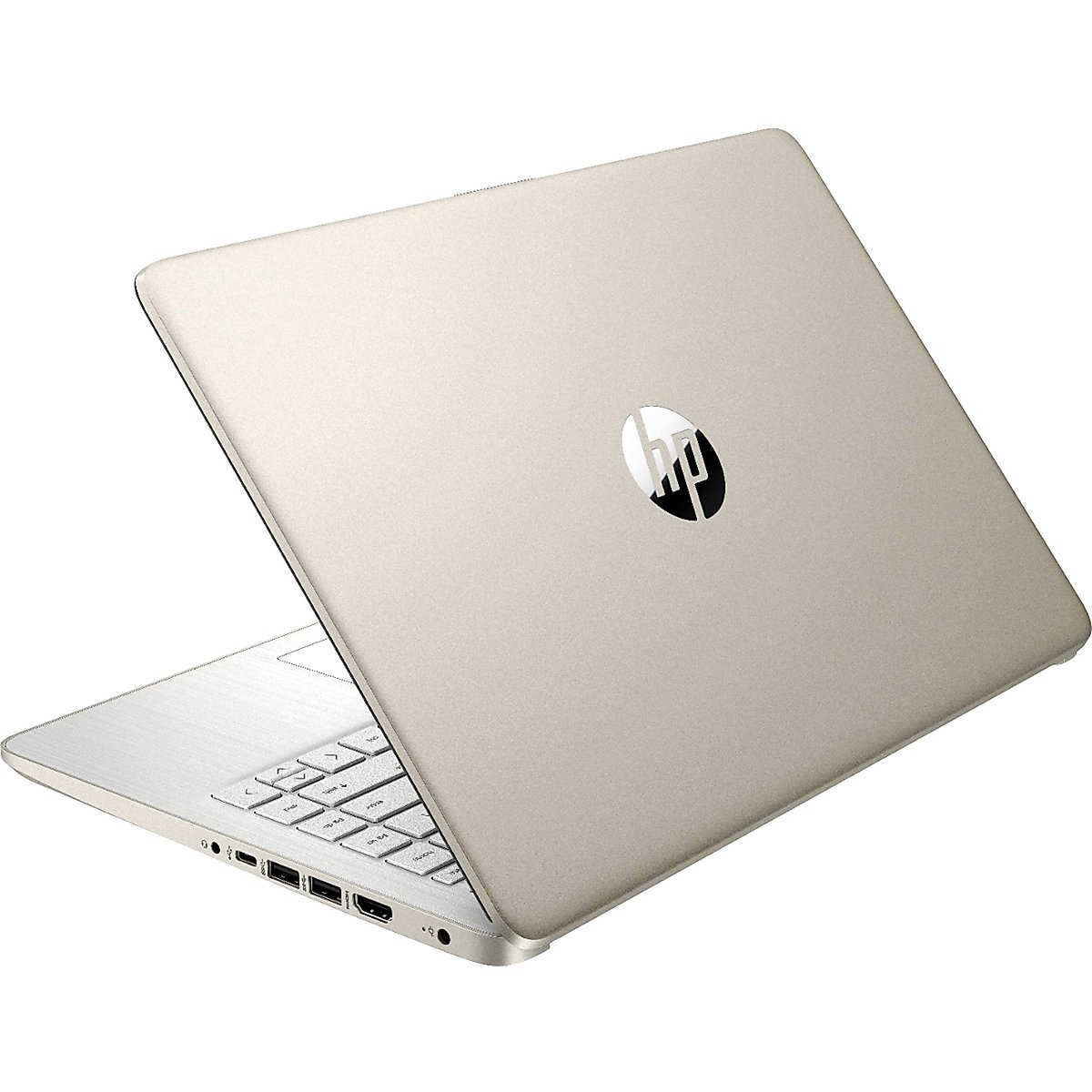 2022 HP Stream 14inch Laptop, Intel Celeron N4020 Dual-Core Processor, 4GB DDR4 Memory, 128GB Storage(64GB eMMC+64GB Card),WiFi,Webcam,Bluetooth,Win 10 S, Pale Gold | TGCD Bundle (Renewed)