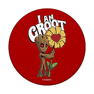 Marvel I AM GROOT Daisy Flower Valentine's PopSockets PopGrip: Swappable Grip for Phones & Tablets