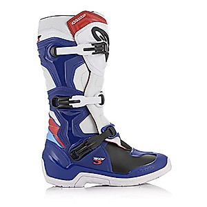 Alpinestars mens Multi TECH 3 Boots Blue White Red Size 10 , Multi, US