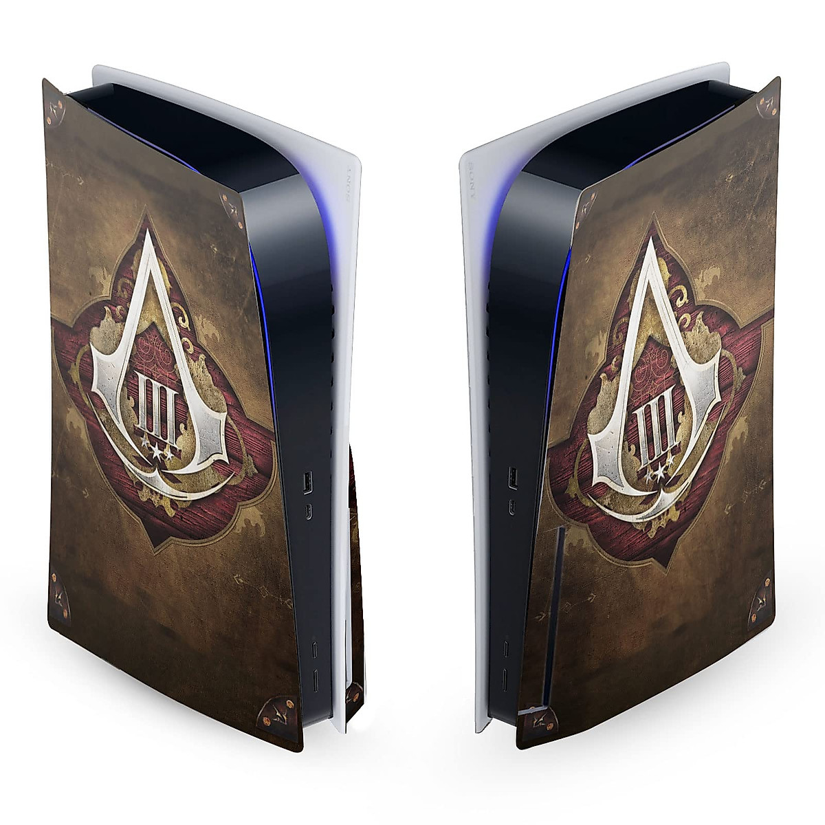 Head Case Designs Officially Licensed Assassin's Creed Freedom Edition III Graphics Vinyl Faceplate Sticker Gaming Skin Decal Cover Compatible With Sony PlayStation 5 PS5 Disc Edition Console