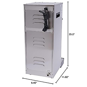 SHATUOA 12L Commercial Steam Water Boiling Machine, 4 in 1 Espresso Coffee Machine with 360° Water Valve, LED Screen Display Electric Milk Foam Machine for Bakery, Tea Restaurant