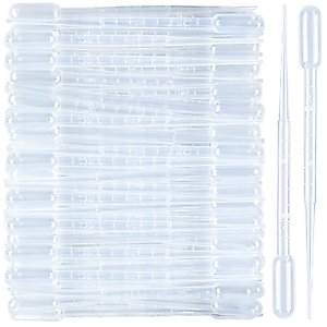 Teenitor 200PCS 2ML Disposable Pipettes Plastic Transfer Pipettes Eye Dropper Plastic Pipettes Dropper for Science Experiments, Essential Oil Blending, Crafting