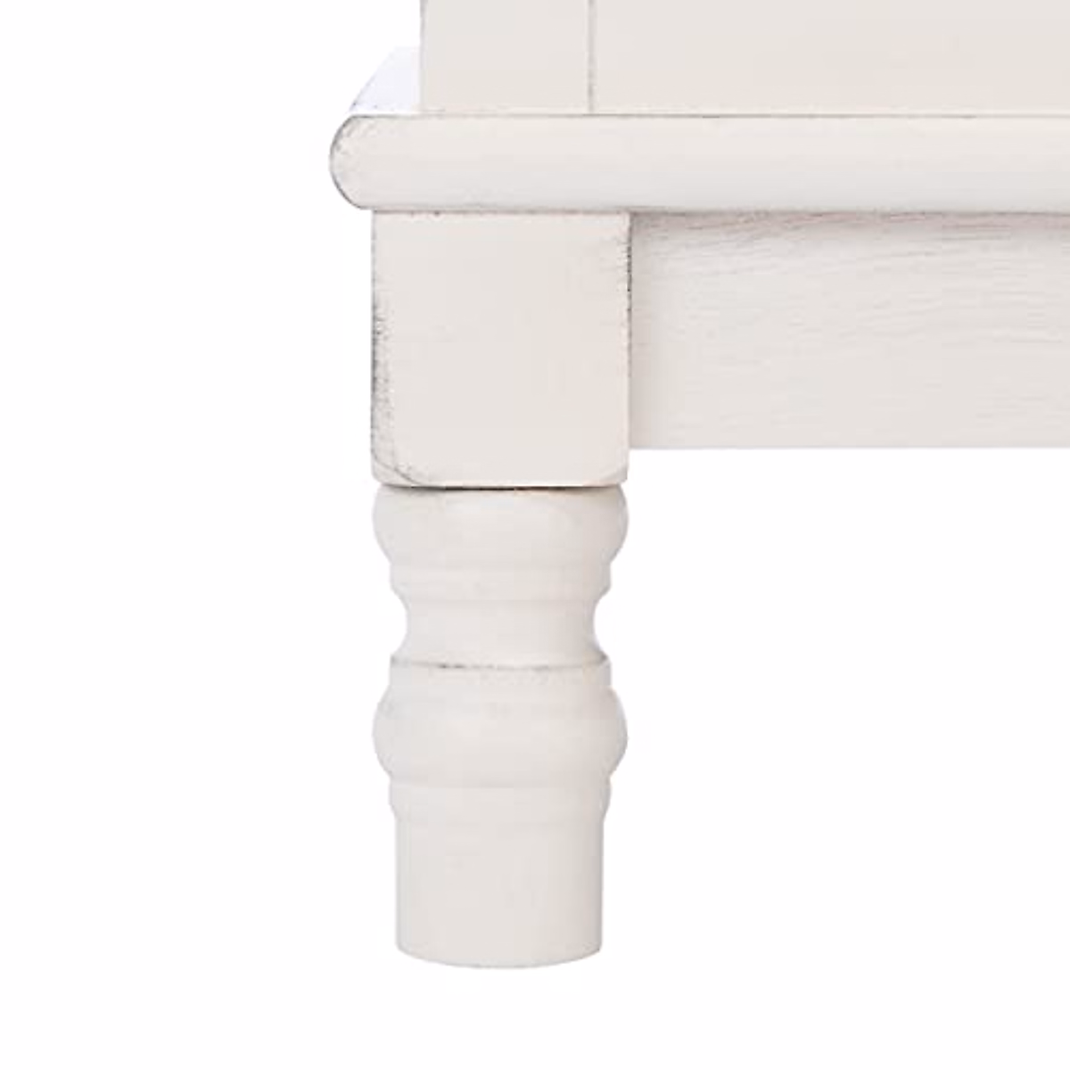 SAFAVIEH Home Collection Magnolia Distressed White 2-Door 2-Shelf Media Stand (up to 55-inch Flat Screen TV)