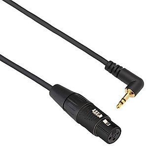 Kopul XRSM 3-Pin XLR Female to 3.5mm RA Stereo Mini-Plug Cable (1.5')