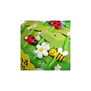 CuteZCute Bento Food Pick, 8-Piece, Honey Bee Flowers