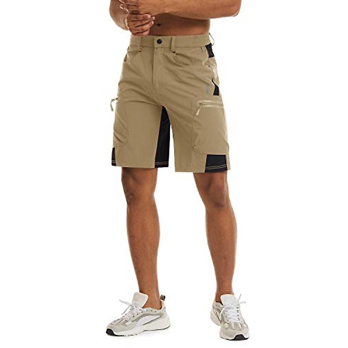 TACVASEN Men's Quick Dry Shorts Casual Khaki Shorts Men Cargo Mens Hiking Shorts Size 38 Mens Cargo Shorts Relaxed fit