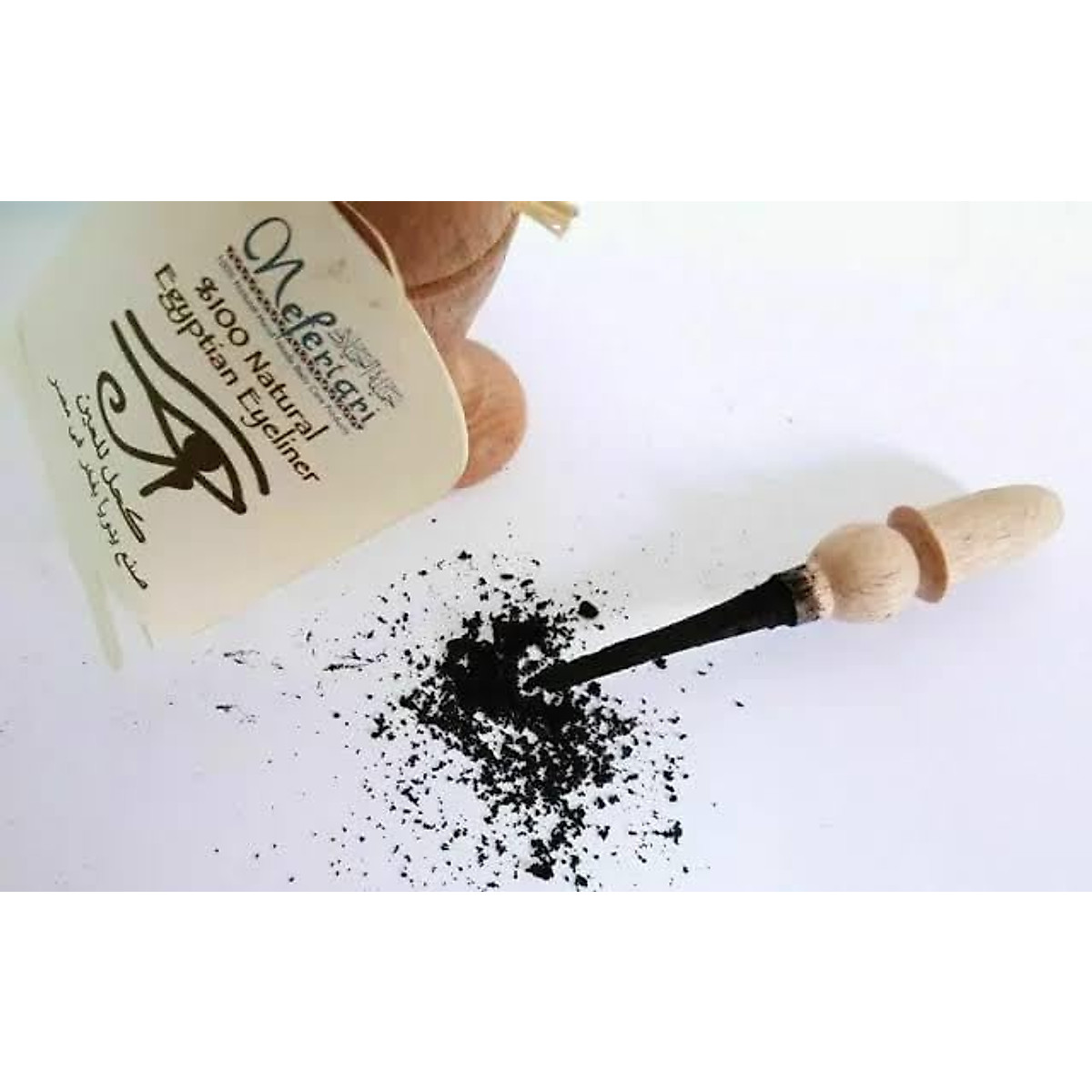 Nefertari 100% Natural Egyptian Eyeliner in Powder Form, Handmade Eyeliner Pharaohs Style