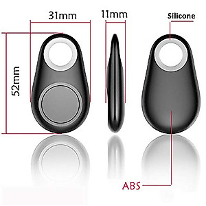 Riloer Smart GPS Tracker Anti-Lost Alarm Device, Wireless Bluetooth Tracker for Pet Child Bag Wallet Phone Key Finder