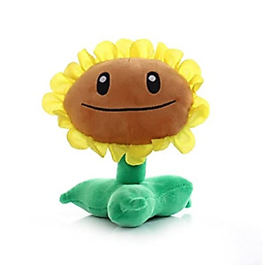 JHESAO 8" Sunflower Plants and Zombies Plush Zombies Toys PVZ Plushies 1 2 Stuffed Soft Doll Sunflower Plush New