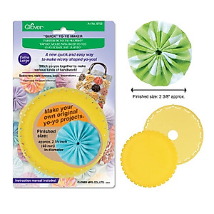 Bundle of Two (2) Quick Yo-Yo Makers: Small (Makes 1.25" yo-yos) and Extra Large (Makes 2-3/8" yo-yos)