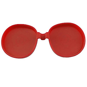 VR Face Silicone Cover Mask Combo with Protective Lens Cover for Quest 2 Headset Face Pad Cushion Accessories Set Sweatproof Lightproof by X-super Home (Red, Oculus Quest 2)