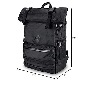 Skunk Backpack Rogue - Smell Proof - Weather Resistant - Lockable (Black)