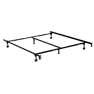 24/7 Shop at Home IDF-FRAM-Q/K Bed Frame, California King, Black