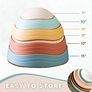 Capri & Camden Co. Balance Stepping Stones for Kids| Sensory Stepping Stones for Toddlers 1-3| Gender Neutral Set of 6 Balance Steps for Obstacle Courses