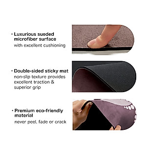 Knsbk Large Round Yoga Mat 4.6’ x 3.5mm for Exercise Premium Extra Thick, Ultra Comfortable, Non Slip, Meditation Mat