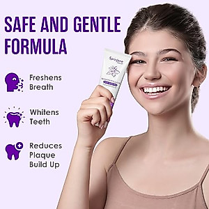 SprinJene Natural SLS Free Sensitive Toothpaste for Cavity Protection & Sensitive Teeth & Gum with Fluoride Fresh Breath Helps Dry Mouth 1 Pack (Improved)