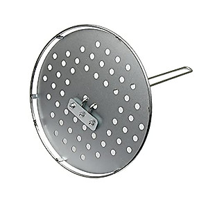 Buxiffod Turkey Fryer Rack, Poultry Deep Frying Rack BBQ Vertical Chicken Roaster Holder Deep Fry Pot Grill Aluminum Racks with Chrome Finish Wire Handle Lifter Hook Detachable