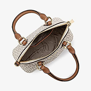 Michael Kors Veronica Extra-Small Saffiano Leather Crossbody Bag (Vanilla/Acorn)