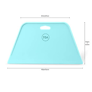 FOSHIO Wallpaper Smoothing Tool, Blue Flexible Wallpaper Squeegee Smoothing Tool for Wallpaper Smoother for Installation, Perfect for Vinyl Crafts, Smoothing Peel and Stick Wall Paper, Window Films