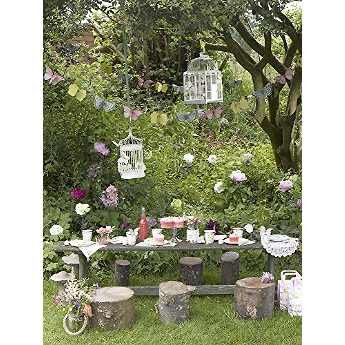 Talking Tables Fairy Party Supplies | Fairy Bunting Banner | Great For Girls Party, Tea Party, Birthday Party And Party Décor | Pink, Paper, 3M