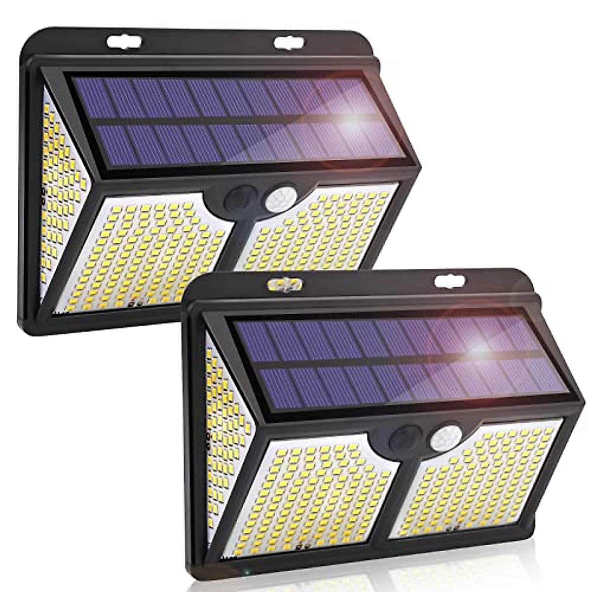 Kzeipio Solar Outdoor Lights, 333 LED Motion Sensor Security Lights, 4 Lighting Modes and IP65 Waterproof with Wireless Wall Lights for Garden, Patio, Yard, Garage