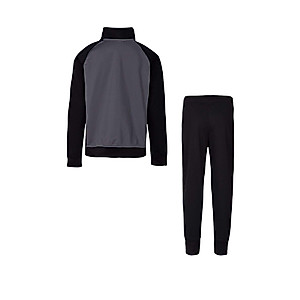 NIKE Boy's Futura Tricot Jacket and Pants Set (Anthracite (86E132-023) /Black/Anthracite/Volt, 6)