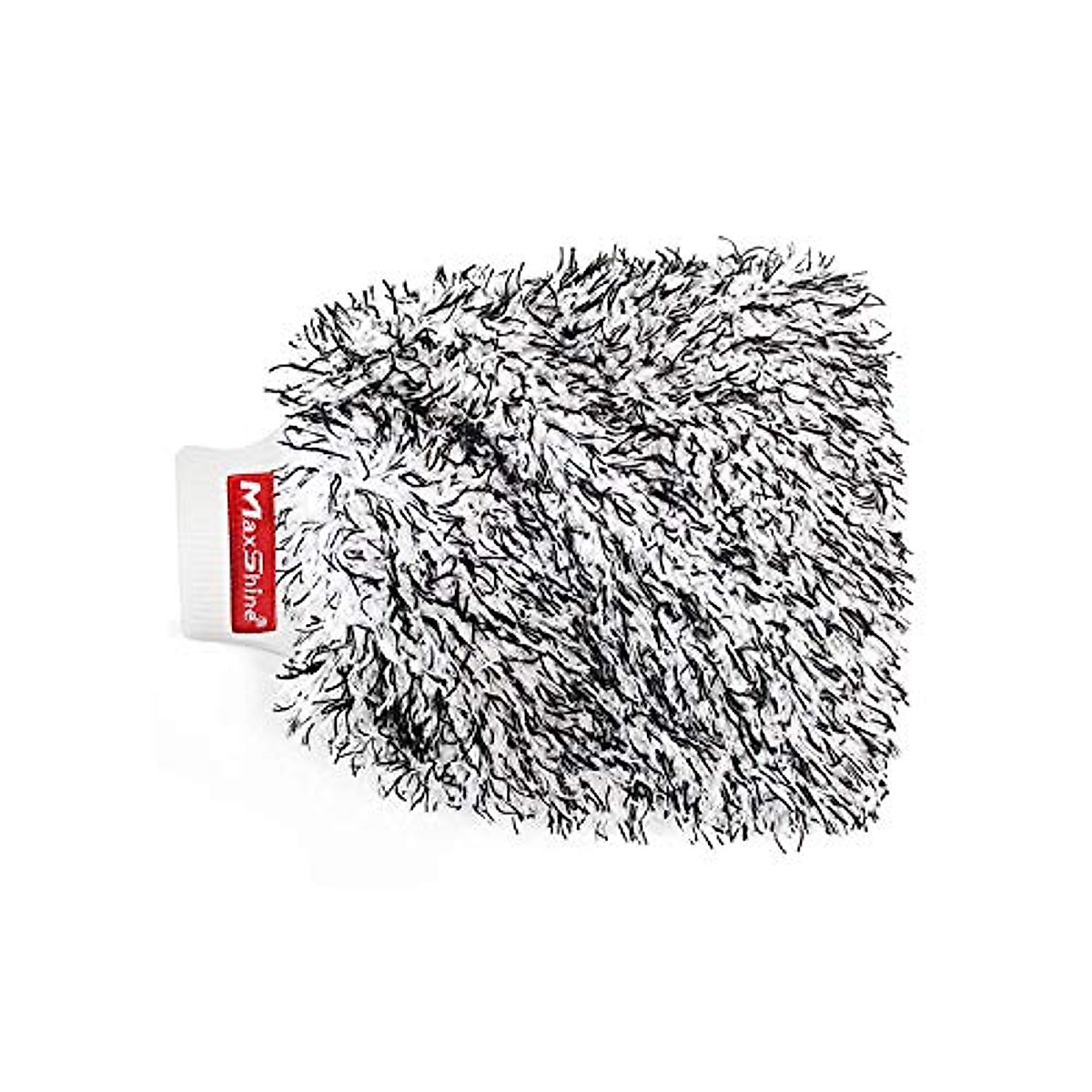 Maxshine Mixed Color White & Black Microfiber Wash Mitt for Car Detailing, Home Window Cleaning