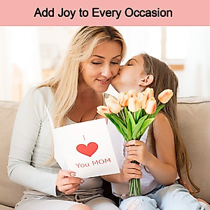 ANSSDO 50 Pack 5x7 Inch White Cotton Watercolor Cards with Envelopes, Foldable, Heavyweight 140lb, Greeting Cards for All Occasions