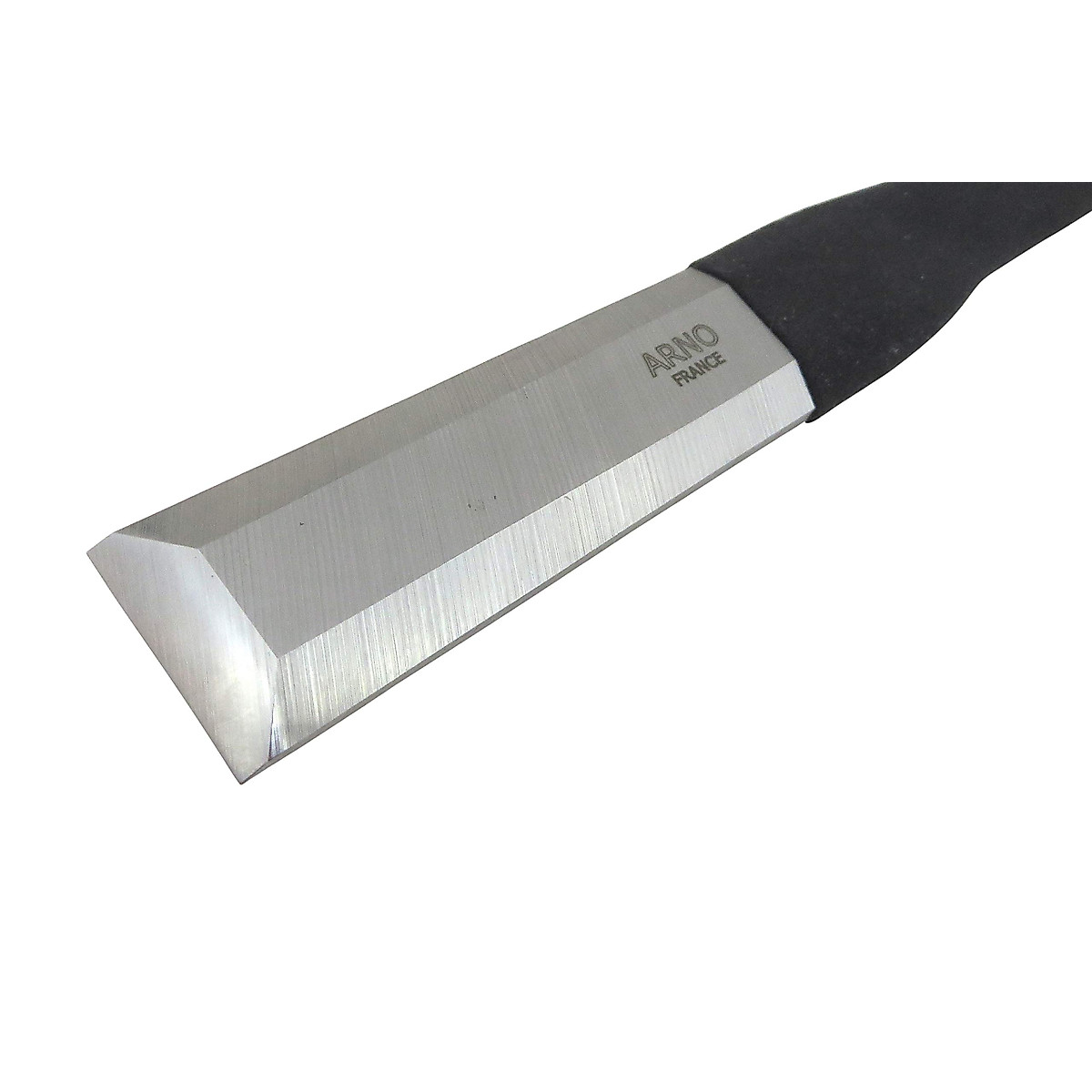 Arno 467870 Solid Steel French Timber Framing Slick Chisel 30 mm (1-1/8 Inch) Wide x 14 Inches Long RC 58-60 PVC Dipped Handles