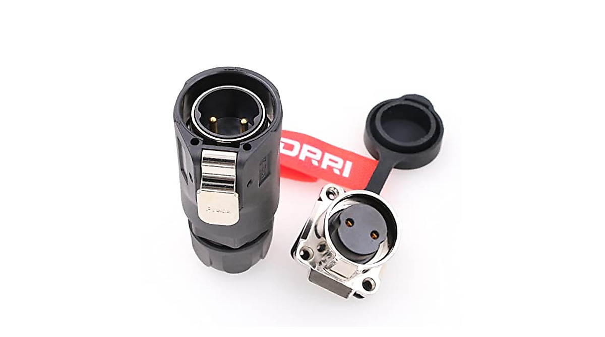 DRRI XHE28 Series Waterproof 2-Pin Connector for RV Solar & More