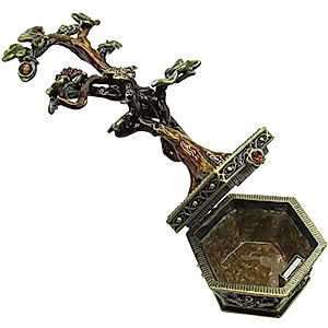 Bonsai Tree Jeweled Trinket Box with Austrian Crystals, #2