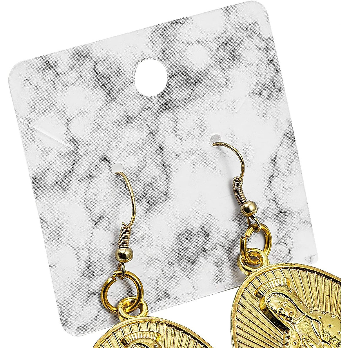 Jewelry Display Cards in Marble Design (2 x 2 Inches, 300-Pack)