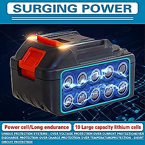 IRONFIST Cordless Impact Wrench, Electric Power Impact Screwdriver with 21V Lithium Battery Brushless Motor with 420Nm Torque