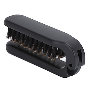 Beard Brush Beard Straightener Beard Comb Foldable Waterproof Grooming Cleaning Beard Black Beard Styling Comb for Men Household Outdoor Travel