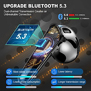 Wireless Earbuds, Bluetooth 5.3 Headphones with 4 Mic, 2023 Bluetooth Earbuds in Ear Mini ENC Noise Cancelling Earbuds 40H Deep Bass Wireless Earphones, USB-C, IP7 Waterproof Ear Buds for Android iOS