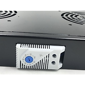 RAISING ELECTRONICS Rack Mount Temperature Control Server Fan Cooling System with 2 Fans 1U