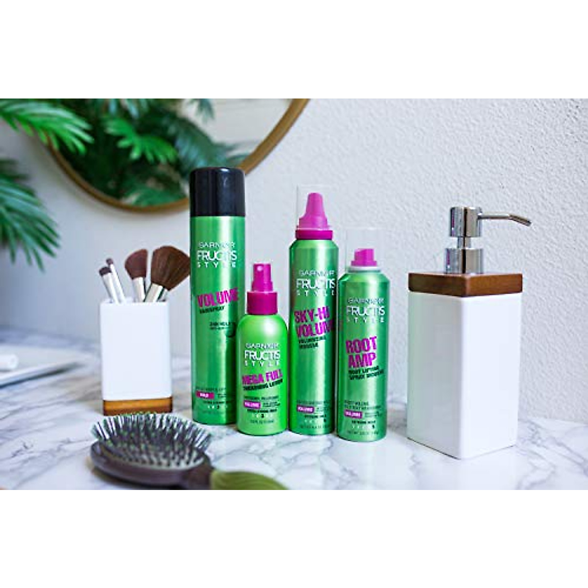 Garnier Fructis Style Sky-Hi Volume Volumizing Hair Mousse, 6.5 Ounce, 3 Count