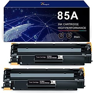 7Magic Compatible Toner Cartridge Replacement for HP 85A CE285A for Laserjet P1102W 1102W P1109W M1212NF MFP P1005 P1006 Printers Ink (Black，2 Pack)