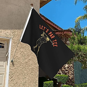 IMEEGIEN Let's Par Tee Flag 3x5 Ft Double-Sided Outdoor Decoration Banner Durable Home Yard Flags Polyester Welcome Flag