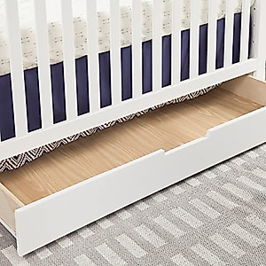 Carter's by DaVinci Colby 4-in-1 Convertible Crib with Trundle Drawer in White, Greenguard Gold Certified, Undercrib Storage
