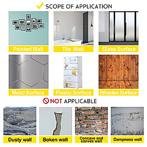 Board2by Magnetic Chalkboard Contact Paper for Wall, 38.9 x 18 Self Adhesive Chalk Board Wallpaper, Blackboard Paper with 46 Magnetic Letters for Kids, Black