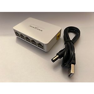DualComm Mini 5-Port 10/100 Ethernet LAN Switch (USB Powered, Package May Vary)