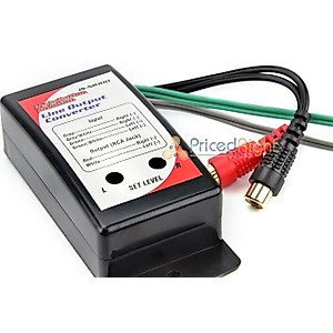 RCA Power Amp Low Level Jack Adapter Line Output Converter Car Stereo Audio