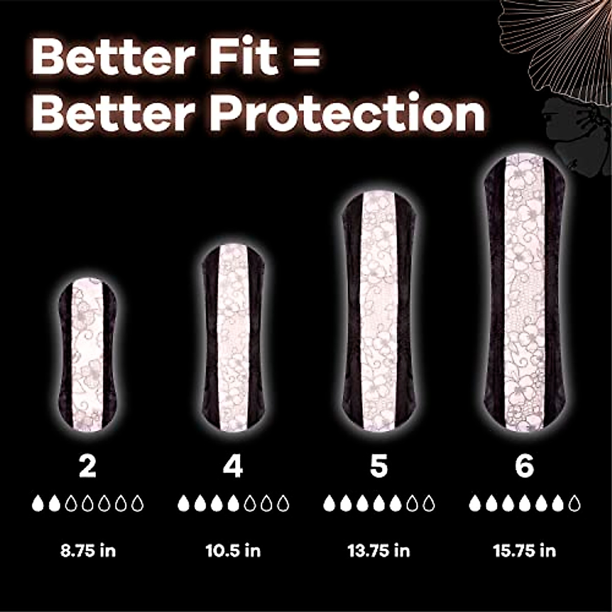 Always Discreet Boutique, Incontinence & Postpartum Pads For Women, Size 4, Moderate Absorbency, Regular Length, 48 Count x 3 Packs (144 Count total)