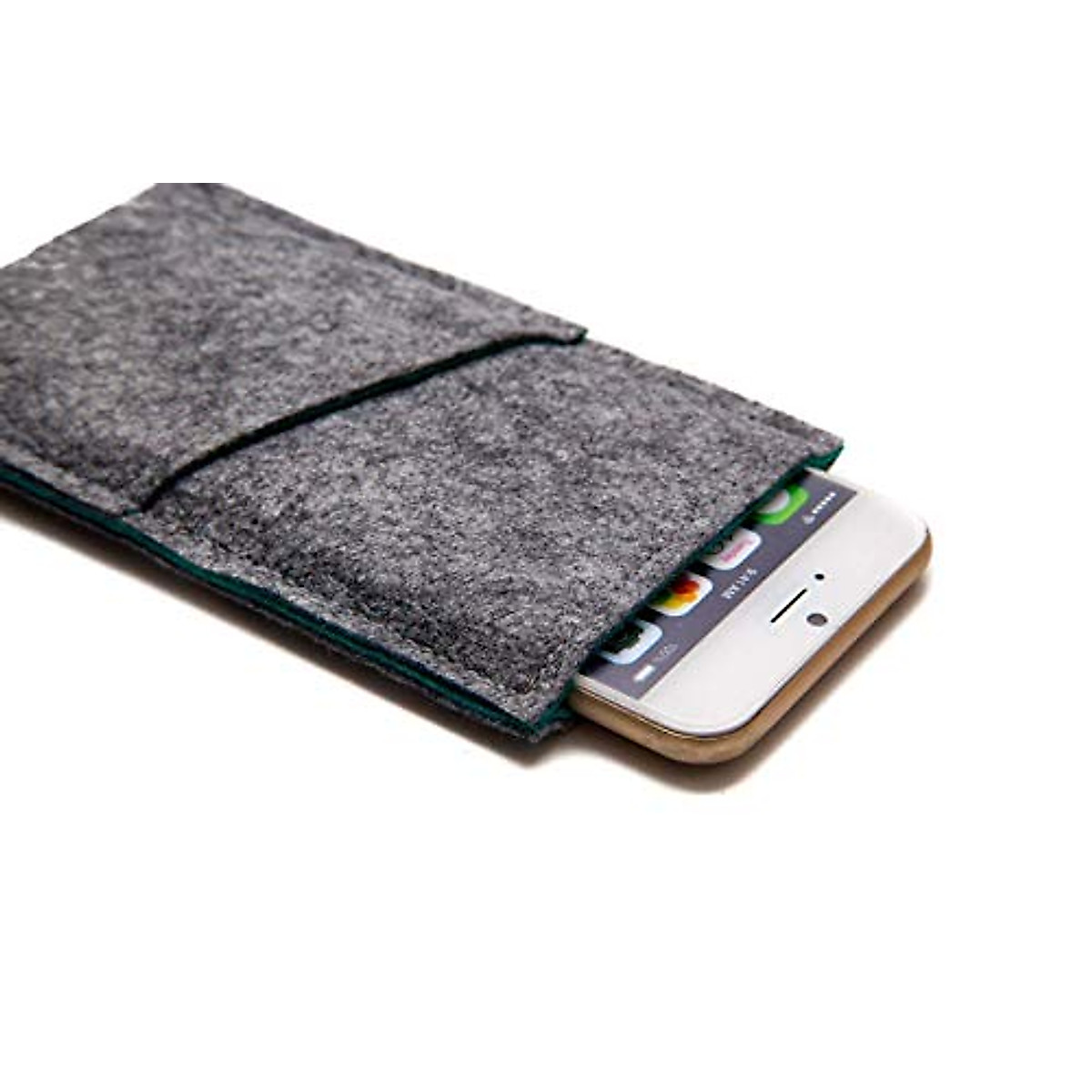 Felt Sleeve with Cards Pocket for the New iPhone 13 Pro Max/Pro/Mini/iPhone 12 Pro/XR/SE. Handmade